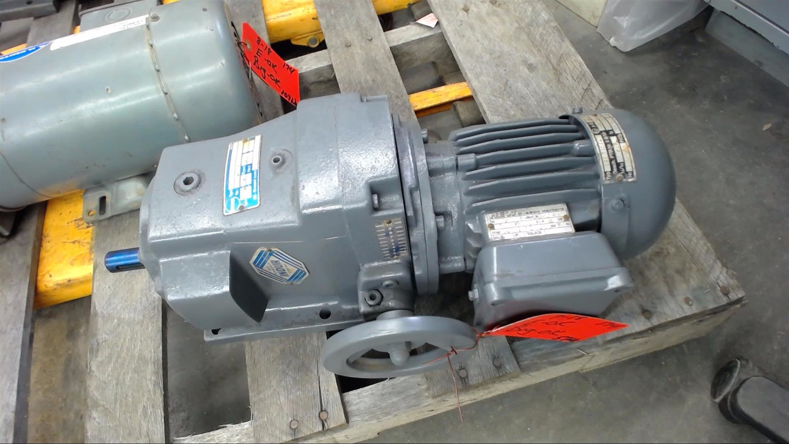 Hew 0.32 Kw Gear Motor, 480 Volts, 0.84 Amps 26.5:1 Ratio, 1675 Rpm | eBay