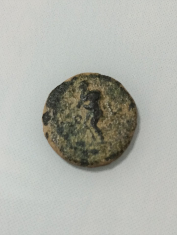 ROMAN ANCIENT BRONZE COIN DENARIUS MARK ANTONY. 32-31 B.C.VERY RARE ...