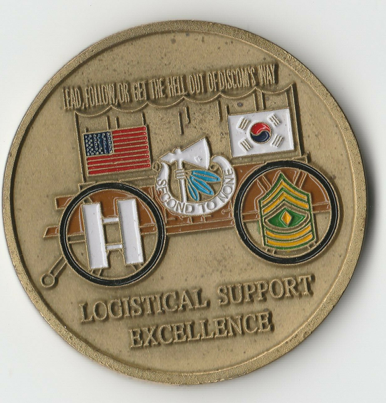 HHC/MMC DISCOM WagonMaster Korea Challenge Coin 2" DIA BX1 | eBay