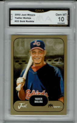 2002 Yadier Molina Just Minors Gold Rookie Gem Mint 10 #22 | eBay