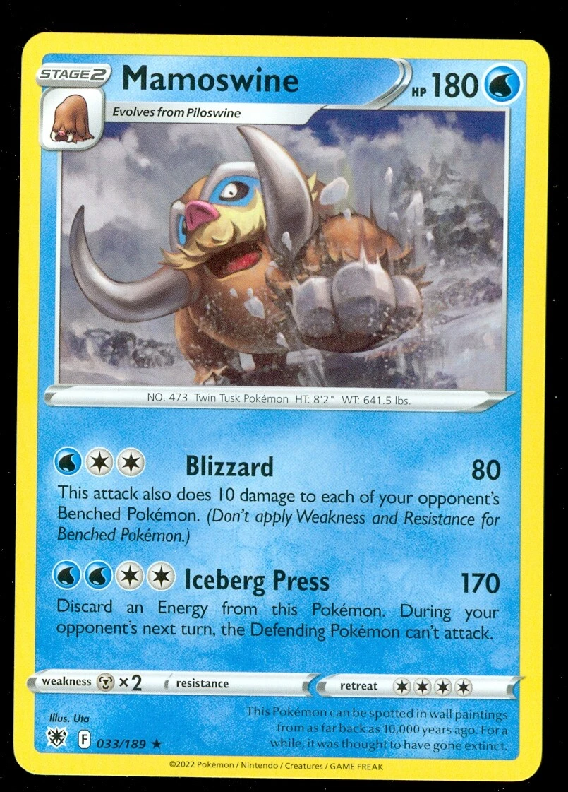 Mamoswine Pokemon Card