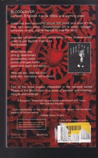 Bloodlover (Power of the Blood) Paperback 2000 by Nancy Kilpatrick LN ...