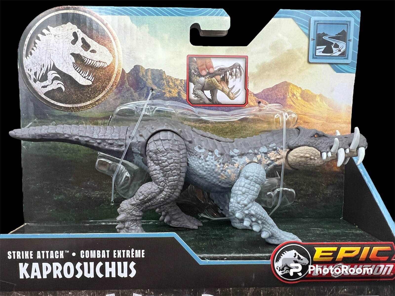 Jurassic World Epic Evolution Strike Attack Kaprosuchus Figure 2023 New ...