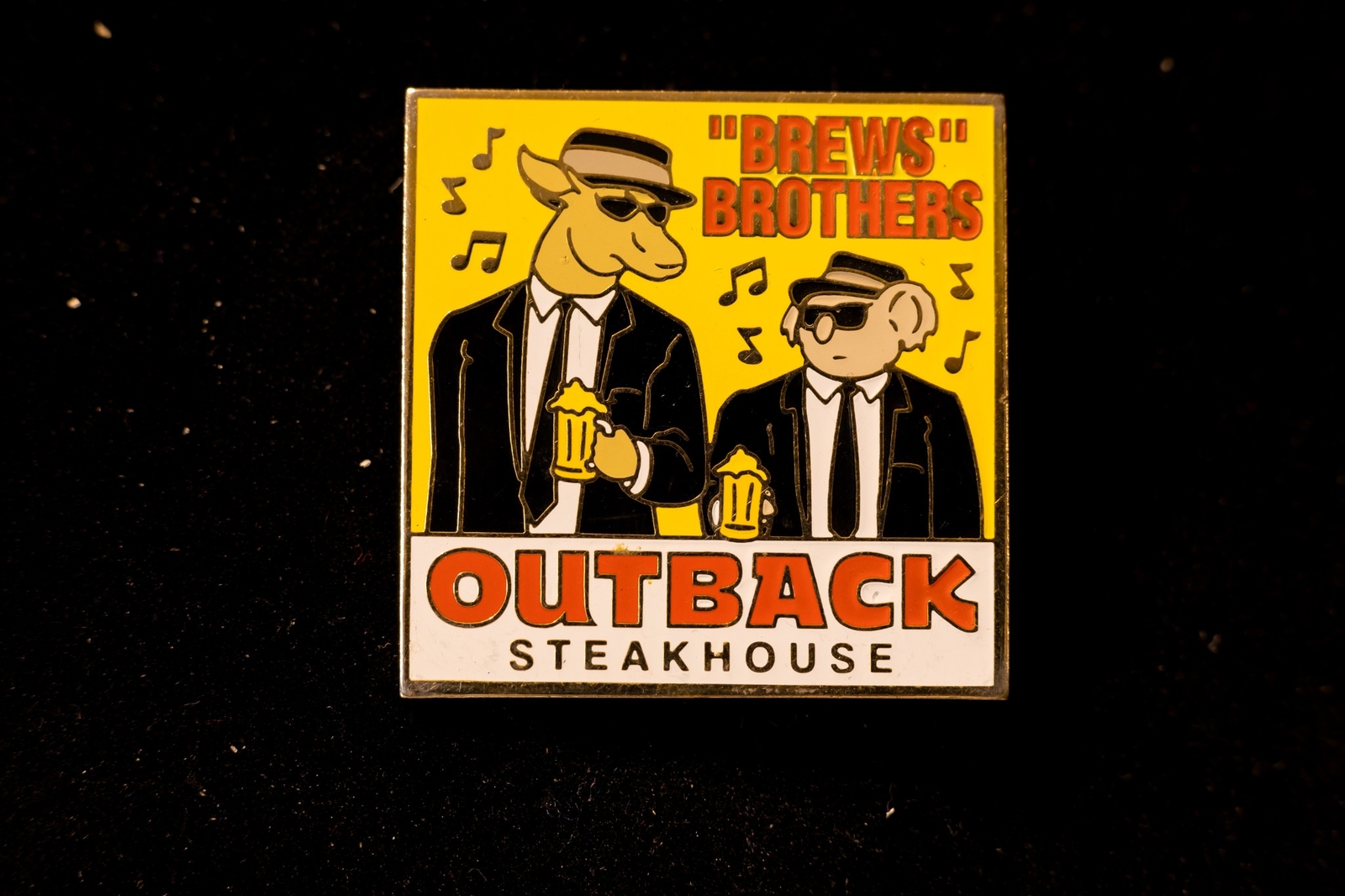 Outback Steakhouse Restaurant Collectible Pin: Kangaroo "Brews ...
