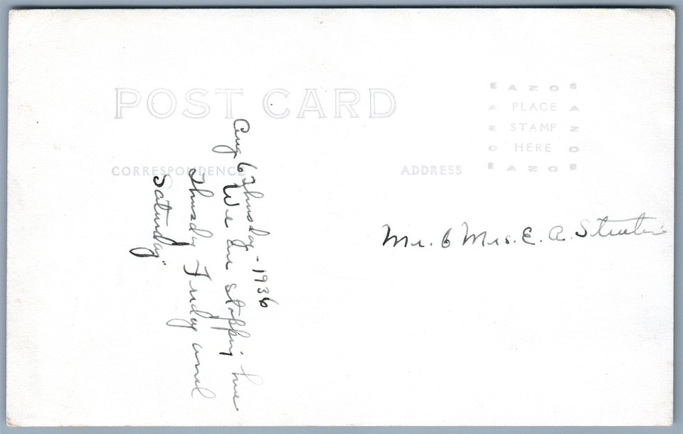 NEW HARTFORD NY LIMBERLOST CAMP 1936 VINTAGE REAL PHOTO POSTCARD RPPC ...