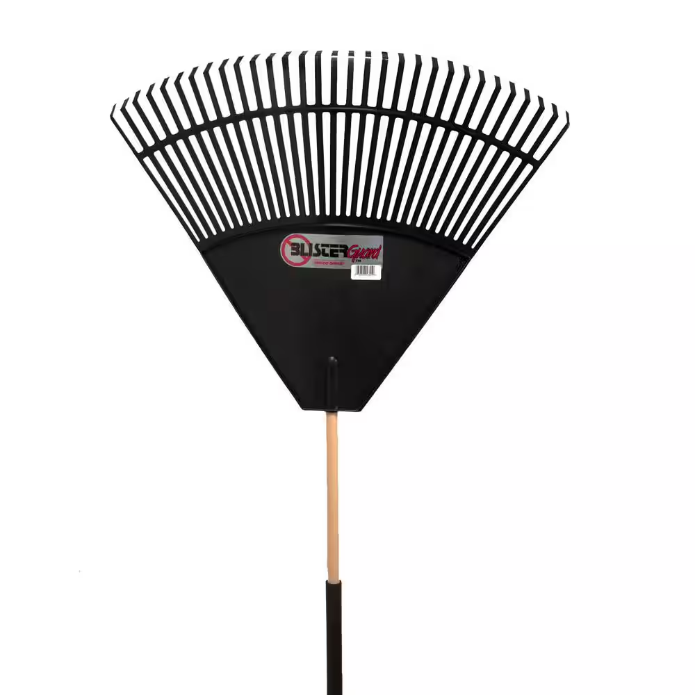 Wide Leaf Rake Large 32 In. With Comfort Grip, Sturdy Lawn Garden Yard ...