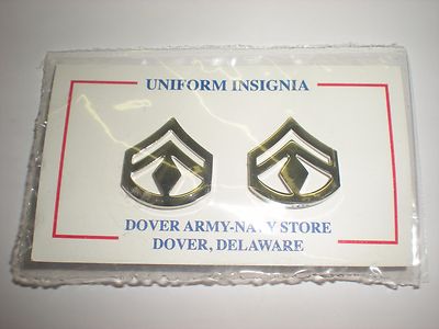 SILVER METAL POLICE/ LAW ENFORCEMENT SENIOR CORPORAL COLLAR RANK - ONE ...