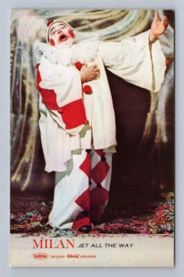 Opera Singing Clown MILAN Italy Paliachi SABENA Airlines Issued ...