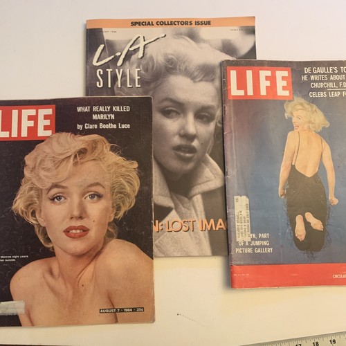 Marilyn Monroe Magazine Covers Lot - Life 1959 1964 & L.A. Style 1988 ...