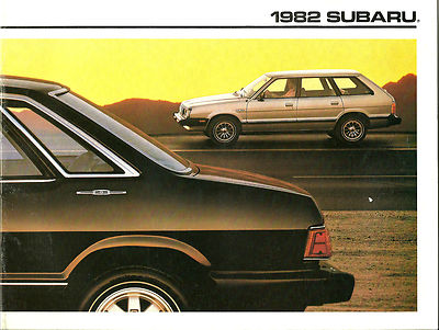 1982 SUBARU Brochure / Catalog: DL,GL,4WD,STATION WAGON,HATCHBACK,SEDAN ...