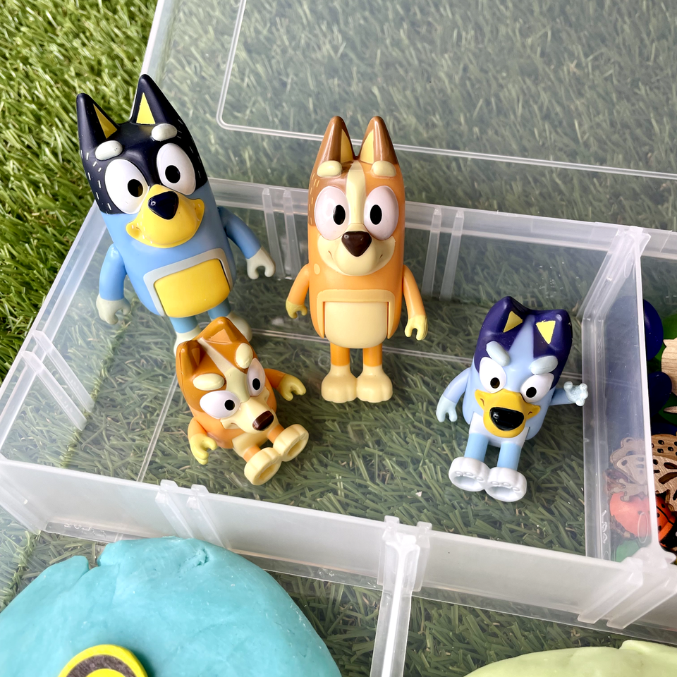 Bluey Backyard Adventure Playdough Kit. Small World Play. Bluey and ...