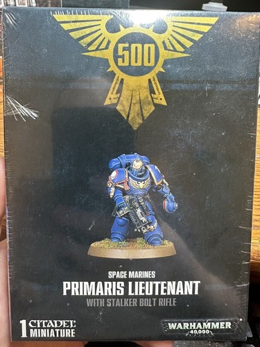 Warhammer 40k Primaris Space Marine Lieutenant 500th Store-Sealed OBO ...