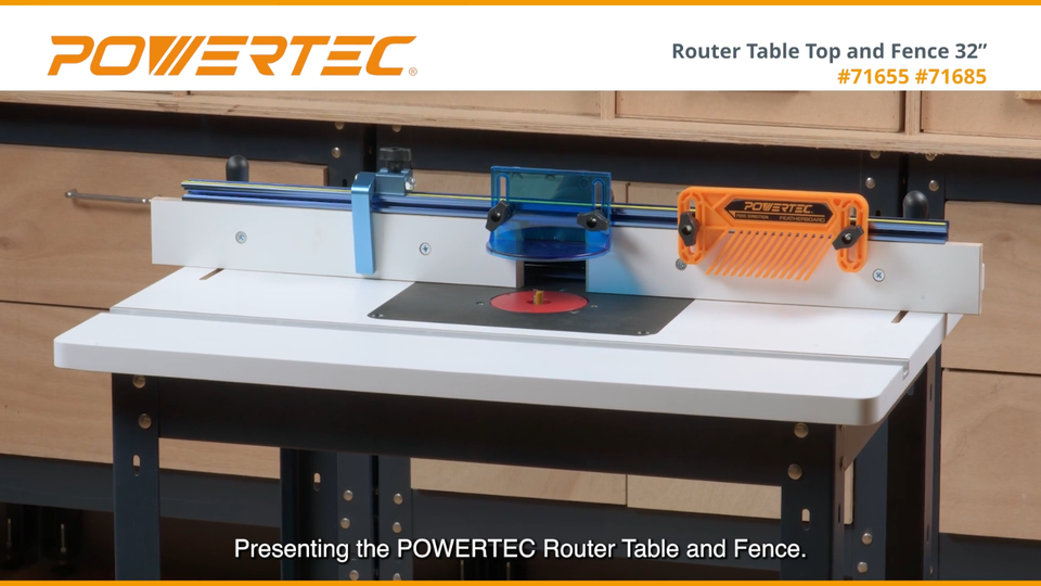 POWERTEC 71685 Universal Router Table Top 24" x 32" with Phenolic ...