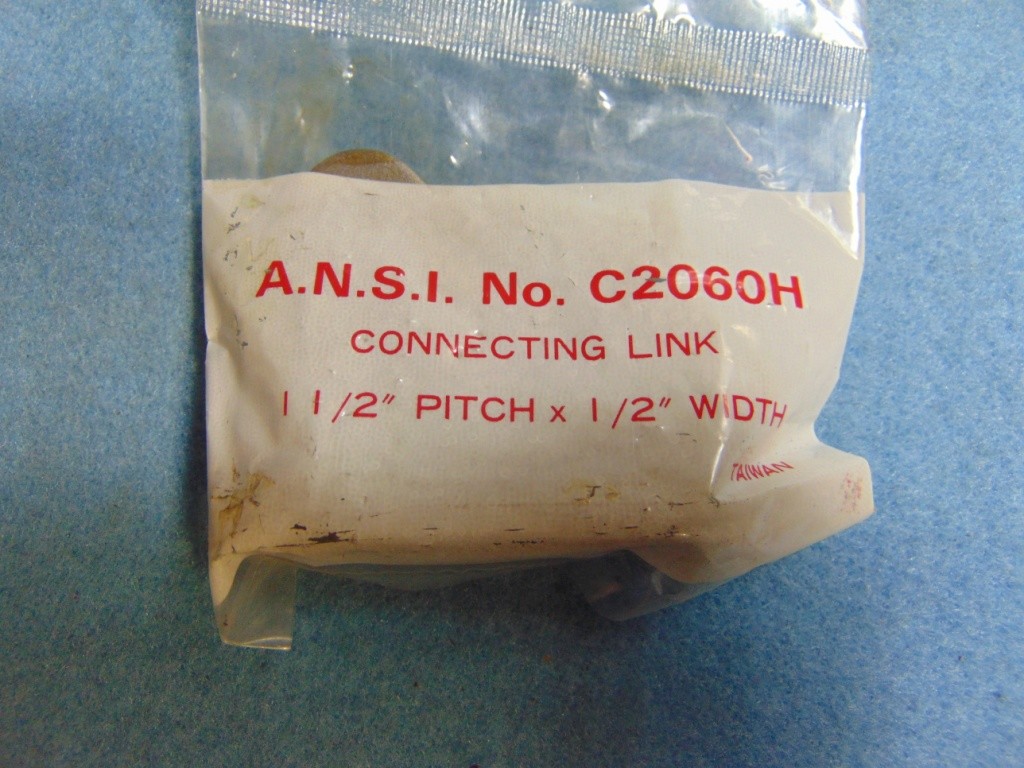 CONVEYOR CHAIN CONNECTING LINK, C2060H HEAVY DUTY RIVETED SPRING CLIP ...