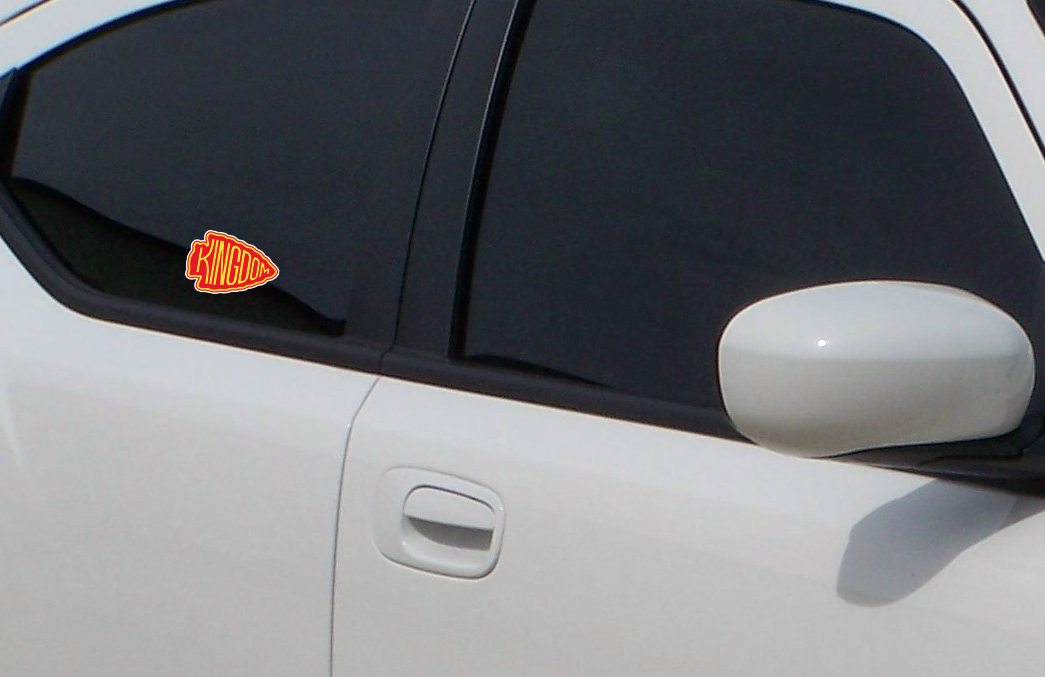Kansas City Chiefs Kingdom Sticker Decal Arrowhead Car Truck Window ...