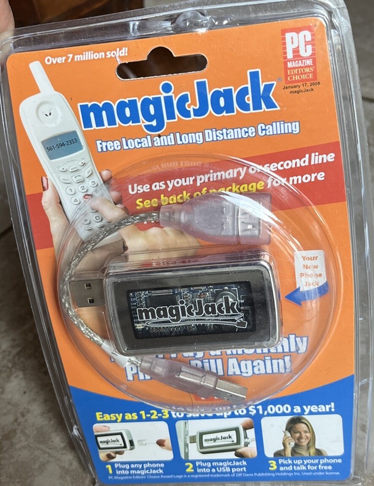 MagicJack USB Phone Jack. Free Local & Long Distance Calling! New ...