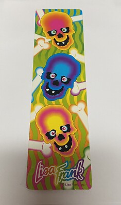 Vintage Lisa Frank Skeletons Bones Halloween Paper Bookmark | eBay