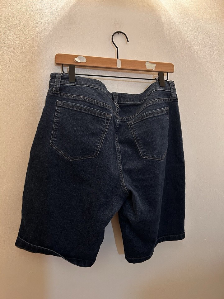 Riders By Lee Bermuda Denim Shorts Women's Jean Mid-Rise Stretch Size ...