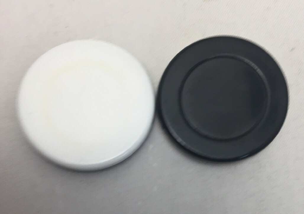 2 OTHELLO Replacement Piece Black & White Reversible 2-sided Art Craft ...