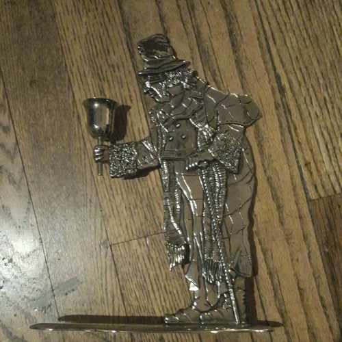Godinger Silver co? 12" Ebenezer Scrooge Candle Holder Silverplate Rare ...