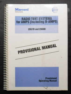 Marconi Instruments - Radio Test Systems for AMPS ( including D-AMPS ...