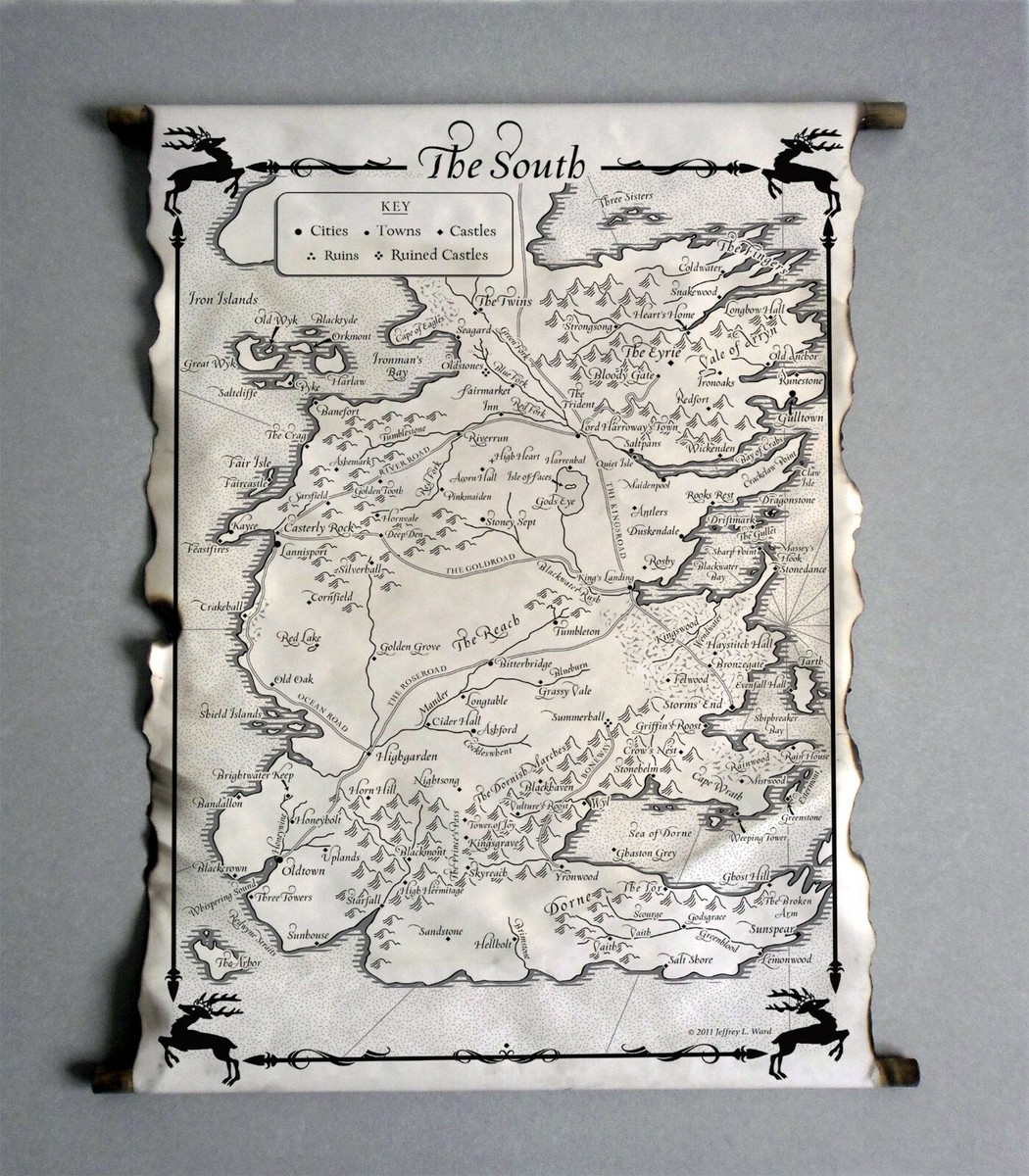 Westeros Map South The Geopolitics Of Ice And Fire Geopolitical