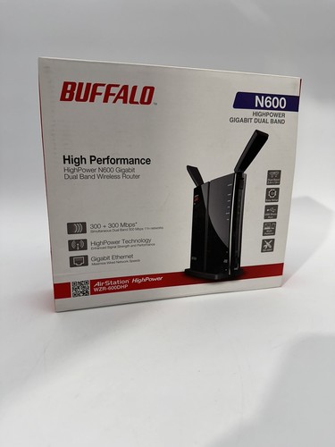 Buffalo AirStation HighPower N600 Gigabit Dual Band Wireless Router ...