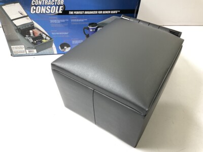 Pilot 124809 Contractor Center Console, Cup Holder, Padded Lid Armrest ...