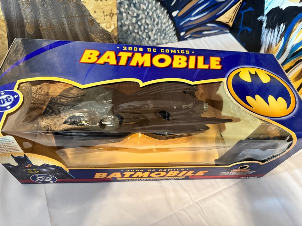Corgi 2000 DC Comics Batmobile 1:18 Scale Blue Variant in Box W/ Shelf ...