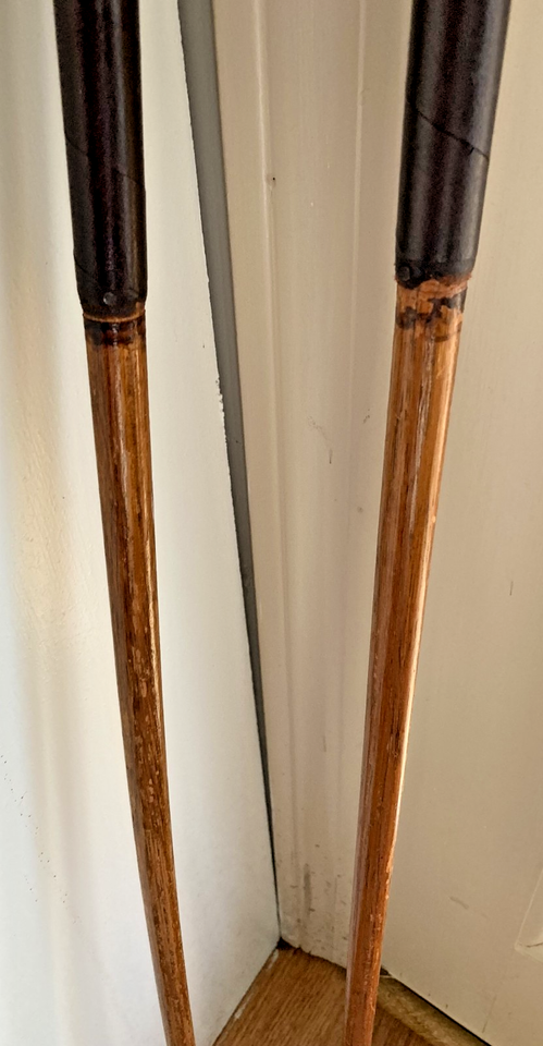 (2) Antique Wright & Ditson St. Andrews Hickory Wood Shaft Golf Clubs ...