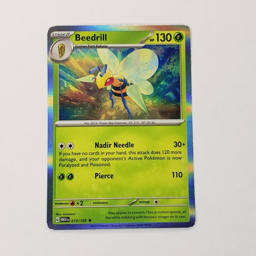 Beedrill SV: Scarlet & Violet 151 Pokémon #015/165 Holo Rare NM+ | eBay