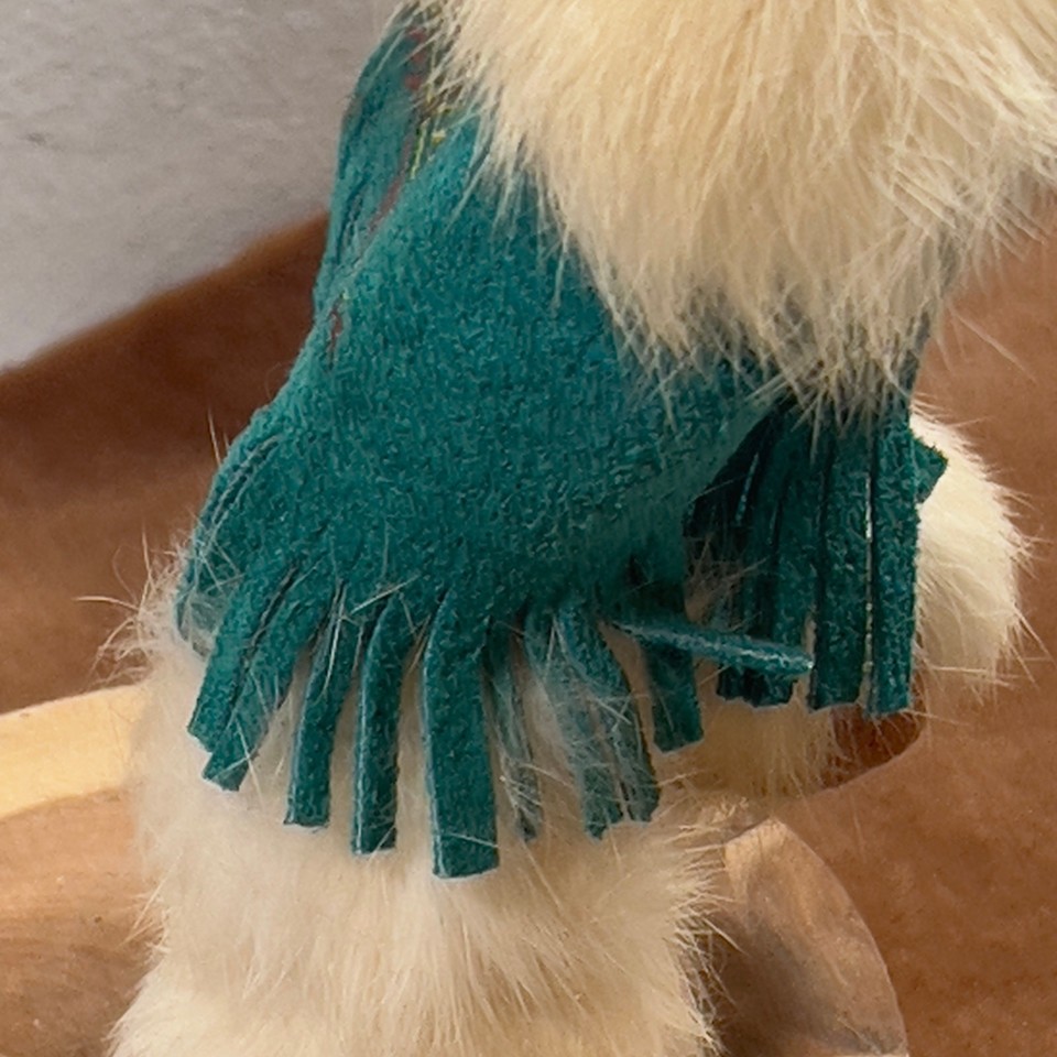 Native American Bear Kachina Navaho Spirit Handmade Wood Turquoise ...