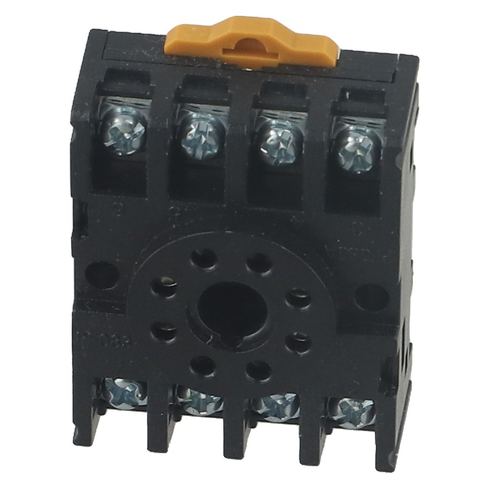 Guide Rail Compatible Timer Relay Socket Base for PF083A 8pin Series ...