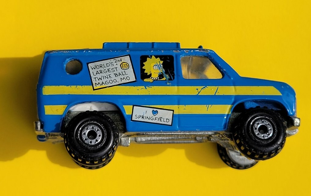 1977 Hot Wheels Simpsons Baja Van Bart Lisa Simpson with viewer !!! | eBay