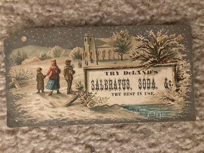 DeLands's Saleratus Soda Ad Trade Card | eBay