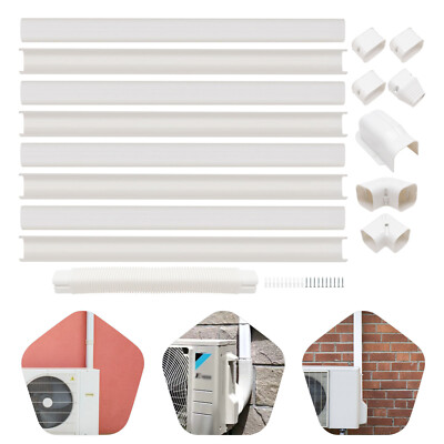 3" W 15Ft L Professional Grade Ductless Mini Split AC Line Set Cover ...