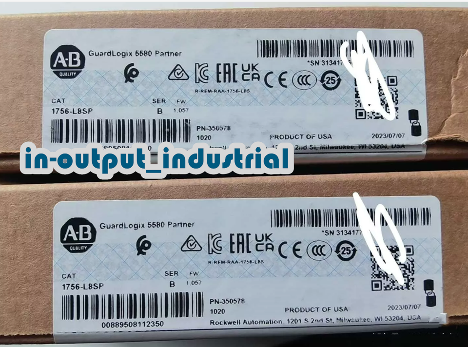 New Factory Sealed AB 1756-L8SP /B GuardLogix 5580 L8 Safety Partner ...