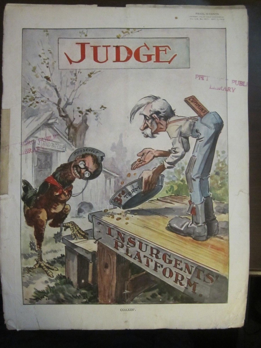 Roosevelt Third Term Drawing Presidential Memorial Imagery Third