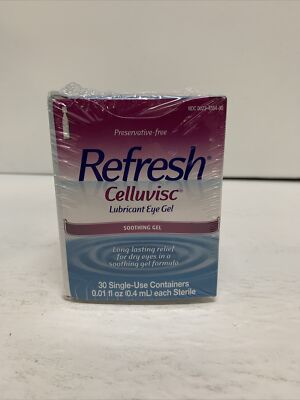 Refresh Celluvisc Lubricant Eye Gel 30ct Exp2/25 #301 300234554301 | eBay