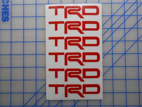Toyota TRD Wheel Sticker Decal Kit 2 SIZES Camry Celica Corolla Avalon ...