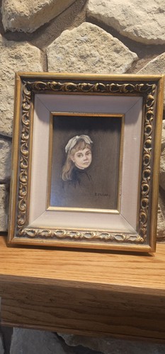 Original Janet O' Leary Framed Painting, Vintage Oil on Panel, "Big Bow ...