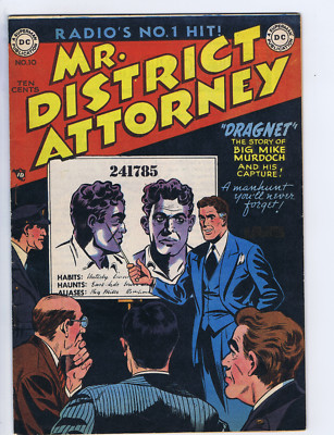 Mr. District Attorney # 10 Simcoe Pub 1949 CANADIAN EDITION with BATMAN ...