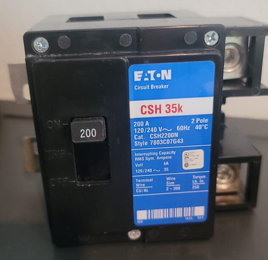 Eaton Cutler Hammer Csh2200N Circuit Breaker 200 Amp 240 Volt 2 Pole | eBay