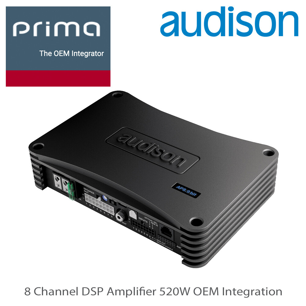 Audison AP8.9 bit 9 Channel DSP 24bit and 520W 8 Channel Amplifier for ...