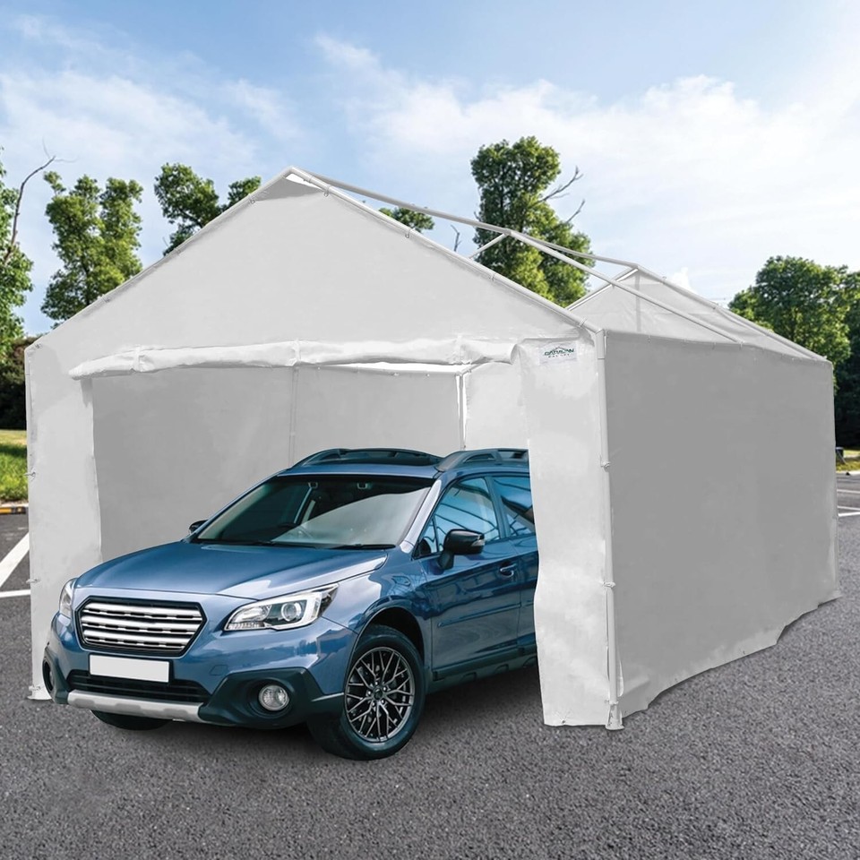 Canopy 10' x 20' Rectangle Domain Carport Enclosure Kit Car Shelter ...