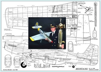 Model Airplane Plans (UC): MUSTANG 58" Stunter for .40 Engine by Al ...