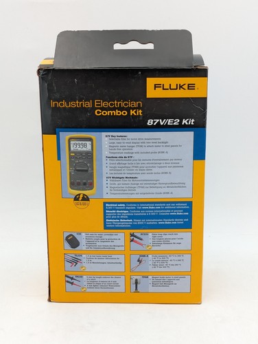 Fluke 87V/E2 Industrial Electrician Combo Kit True RMS Multimeter w ...