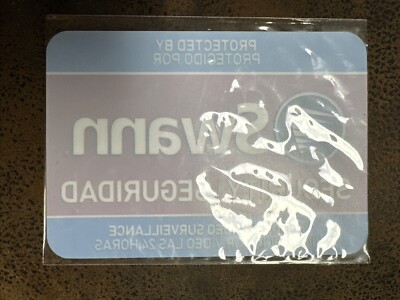 Inside Swann Sticker Decals Video Security Camera Door Window English ...