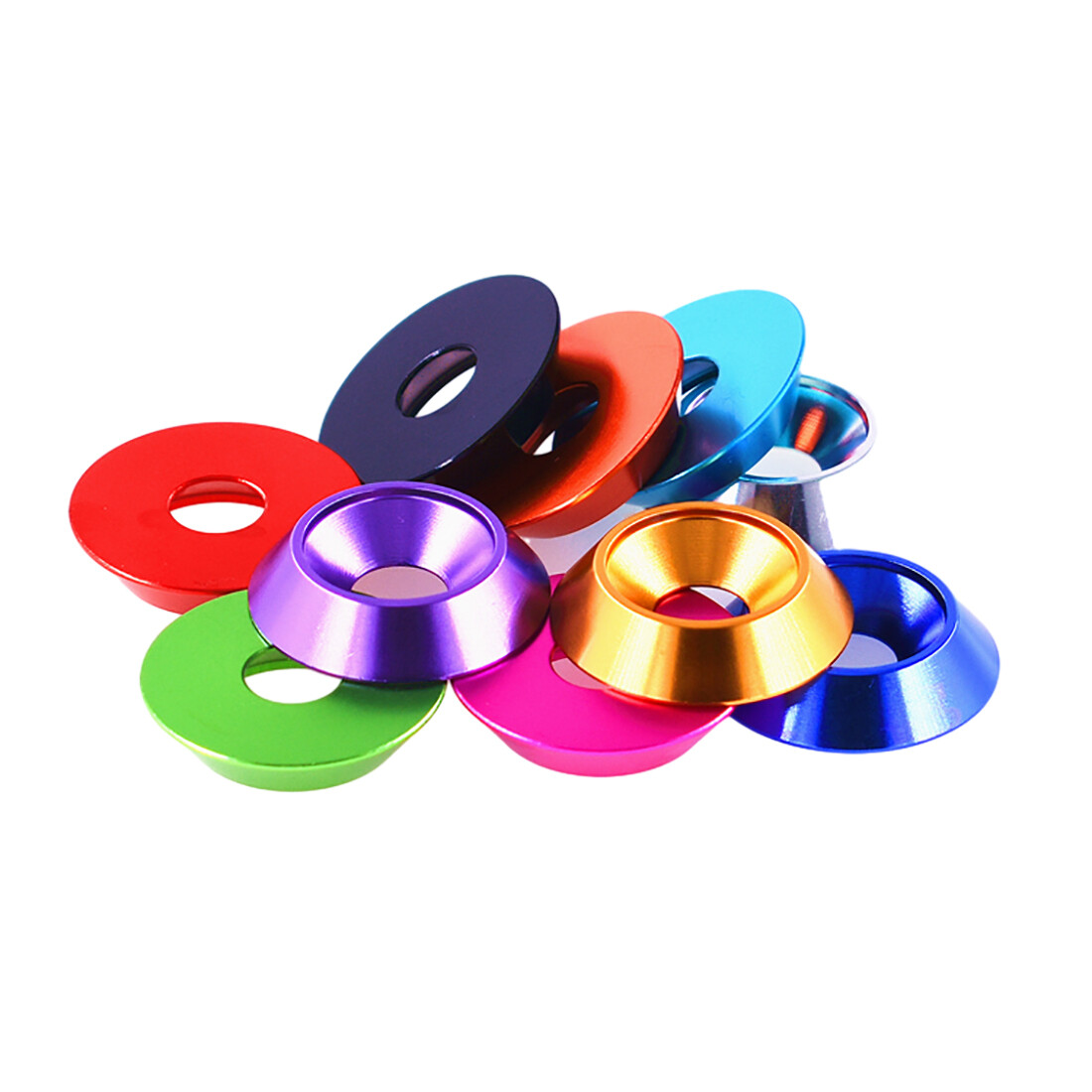 M4 M5 M6 M8 M10 M12 Countersunk Washers -Anodised Aluminium - Screws ...