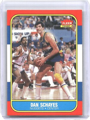 Danny Schayes 1986-87 Fleer Basketball Premier Set Rookie Card #98 RC ...